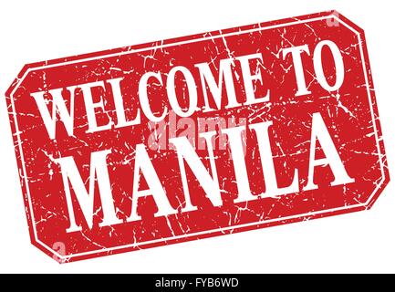 Manila red square stamp Stock Vector Image & Art - Alamy