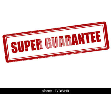 Rubber stamp with text super guarantee inside, vector illustration ...