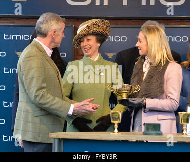 Winning owner Michael O'Leary and his wife Anita Farrell celebrate in ...