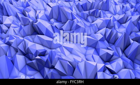 3D illustration of relief mathematic model on glance surface Stock ...