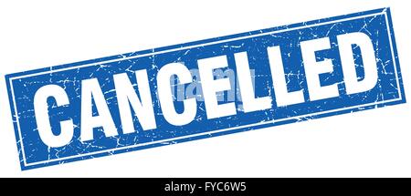 cancelled blue square grunge stamp on white Stock Vector Image & Art ...