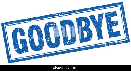 square grunge blue goodbye stamp Stock Vector Image & Art - Alamy