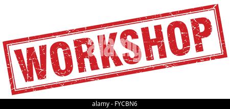 square grunge red workshop stamp Stock Vector Image & Art - Alamy