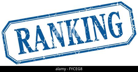 ranking stamp. ranking vintage blue label. Sign Stock Vector Image & Art - Alamy