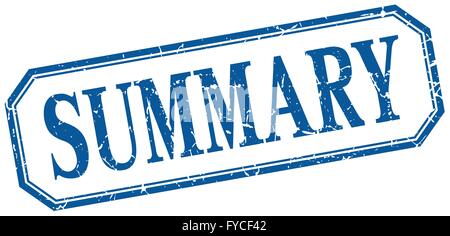 summary blue square vintage grunge isolated sign Stock Vector Image ...
