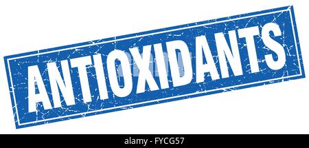 square grunge blue antioxidants stamp Stock Vector Image & Art - Alamy