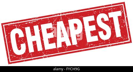 cheapest red square grunge stamp on white Stock Vector Image & Art - Alamy