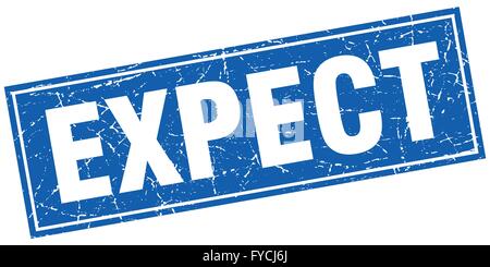square grunge blue expect stamp Stock Vector Image & Art - Alamy