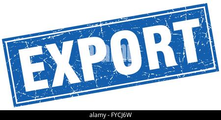 square grunge blue export stamp Stock Vector Image & Art - Alamy