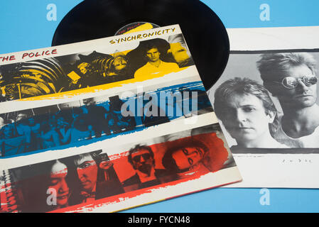 The Police album Synchronicity on vinyl Stock Photo - Alamy