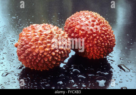 Two lychees Stock Photo - Alamy