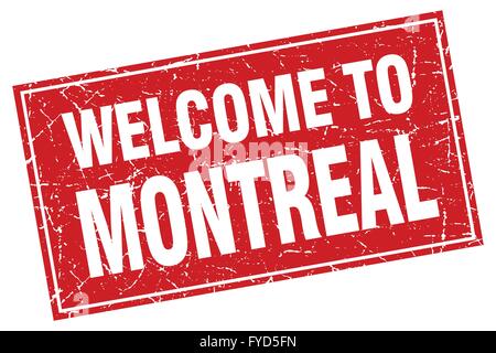 welcome to Montreal red square grunge stamp Stock Vector Image & Art ...