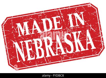 made in Nebraska red grunge round stamp Stock Vector Image & Art - Alamy