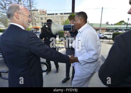 Pennsylvania Gov. Tom Wolf arrives to speak at Carnegie Mellon ...