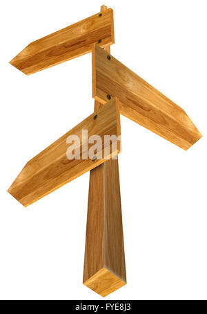 Signpost with three arrows Stock Photo - Alamy