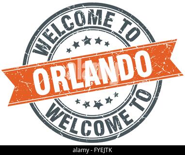 Orlando stamp. welcome to Orlando orange sign Stock Vector Image & Art ...