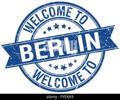 Berlin stamp. welcome to Berlin blue sign Stock Vector Image & Art - Alamy