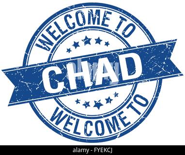 welcome to Chad blue stamp Stock Vector Image & Art - Alamy