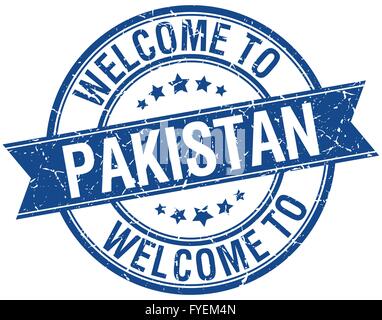 welcome to Pakistan blue stamp Stock Vector Image & Art - Alamy
