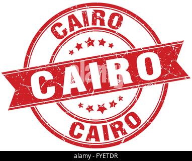 Cairo red round grunge vintage ribbon stamp Stock Vector Image & Art ...