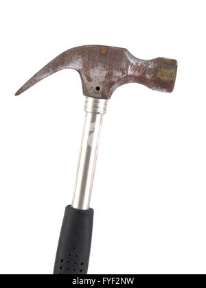 A metal hammer isolated against a white background Stock Photo - Alamy