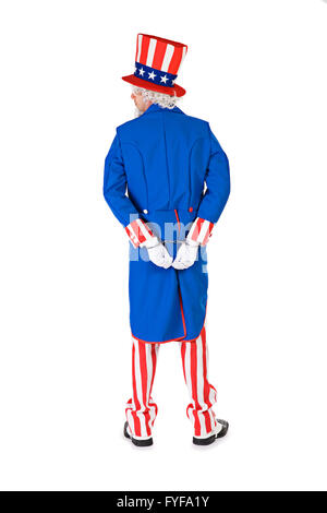 Series with Uncle Sam character in various poses with props Stock Photo ...