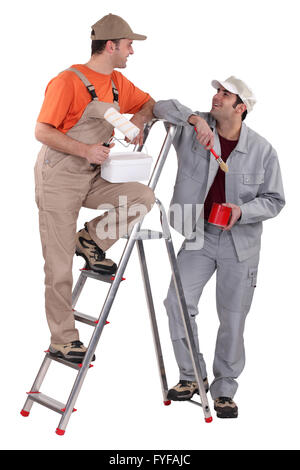 paintroller and paintbrush Stock Photo - Alamy