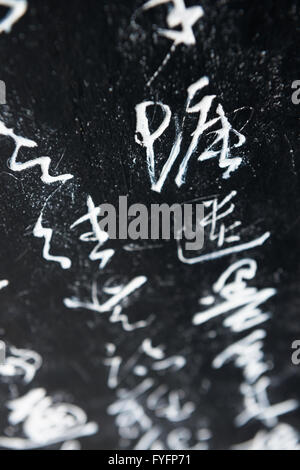 Ancient chinese words Stock Photo - Alamy