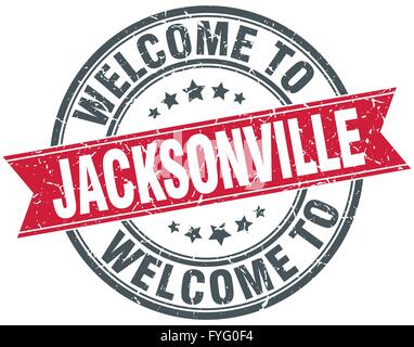 welcome to Jacksonville red stamp Stock Vector Image & Art - Alamy