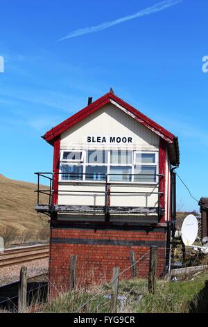 Blea Moor signal box near Ribblehead in The Yorkshire Dales National ...