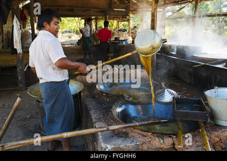 Sugar mill near Inle SLake, Shan State, Myanmar Stock Photo - Alamy