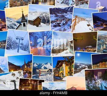 Stack of mountains ski Austria images (my photos Stock Photo - Alamy
