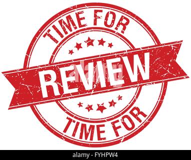 time for review round grunge isolated stamp Stock Vector Image & Art ...