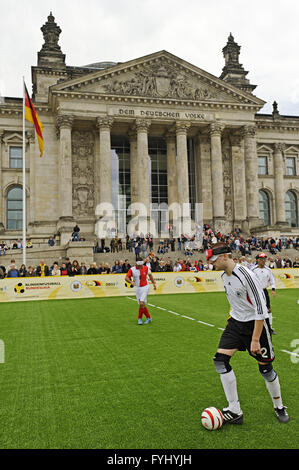 Football match in front of the Reichstag building Stock Photo - Alamy