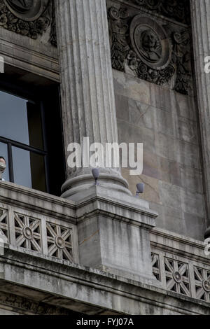 National library facade in Madrid, Spain Stock Photo - Alamy