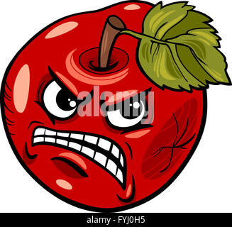 bad apple saying cartoon illustration Stock Vector Art & Illustration ...