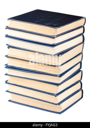 Stack of old books on dark background Stock Photo - Alamy
