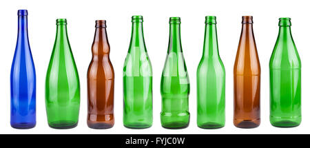 Collection of empty Champagne bottles Stock Photo - Alamy