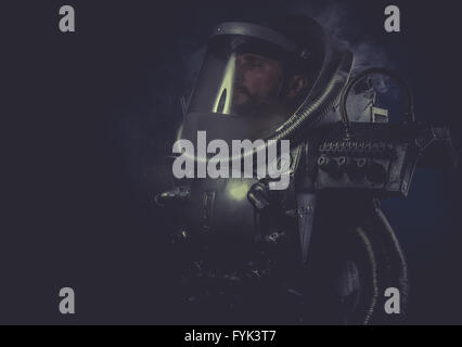 Science man with robotic armor, Starfighter Stock Photo - Alamy
