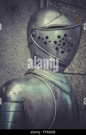 Spanish military armor, helmet and breastplate detail Stock Photo - Alamy