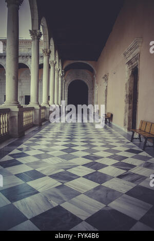 Fortification, Indoor palace, Alcazar de Toledo, Spain Stock Photo - Alamy