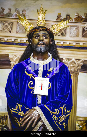 image of Jesus Christ with purple mantle, worship and religion Stock ...