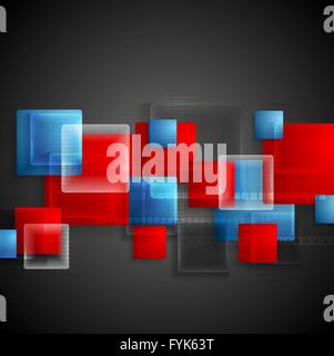 Transparent glass dark squares. Vector tech geometry design Stock Photo ...