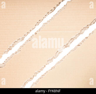 pieces of brown teared cardboard isolated Stock Photo - Alamy