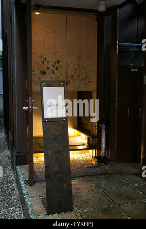 Gen Yamamoto bar's sign on display outside the exclusive Gen Yamamoto ...