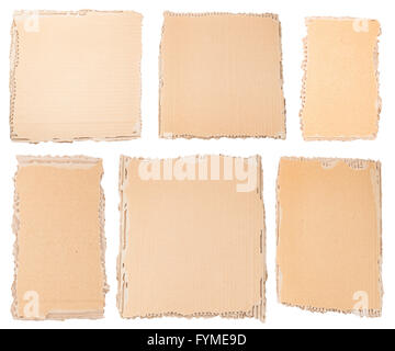 Set of pieces of cardboard Stock Photo - Alamy