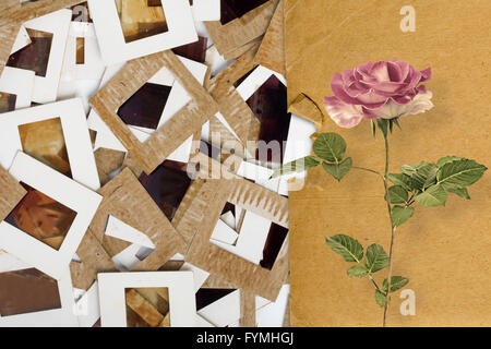 Set of vintage old slides, photos and film Stock Photo - Alamy