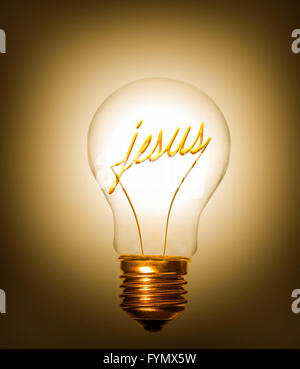 the idea of the cross of Christianity providing light as a lightbulb ...