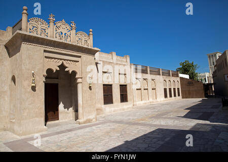 Buildings in the Sikka area, the oldest area, of Dubai UAE Stock Photo ...