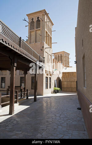 Buildings in the Sikka area, the oldest area, of Dubai UAE Stock Photo ...